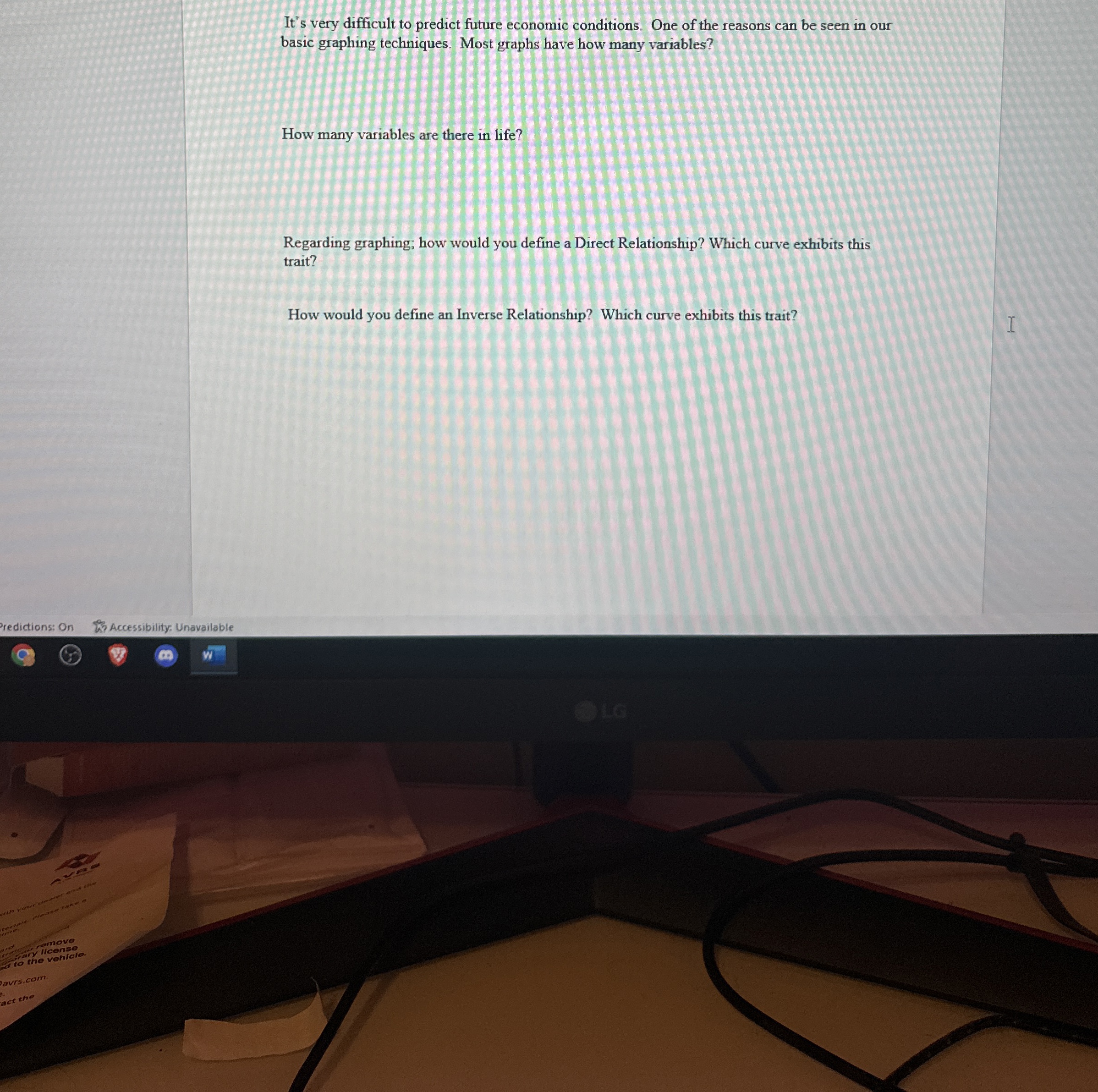 Solved Most graphs have how many variables?How many | Chegg.com