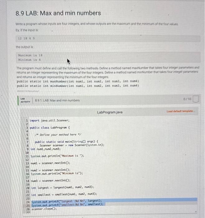 Solved The program must define and call the following two | Chegg.com