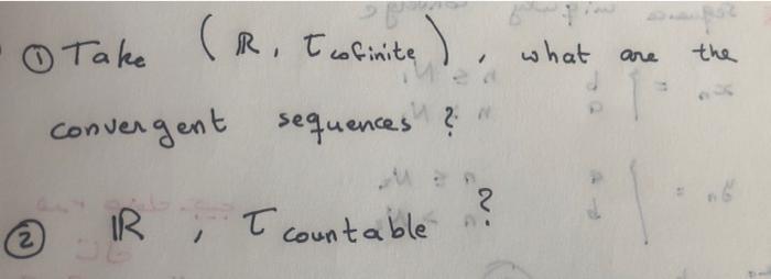 Solved what are the convergent sequences if we take the | Chegg.com