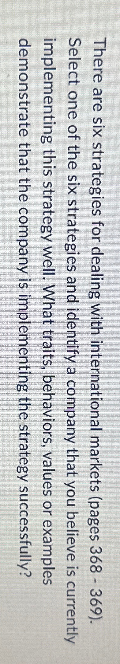 Solved There are six strategies for dealing with | Chegg.com