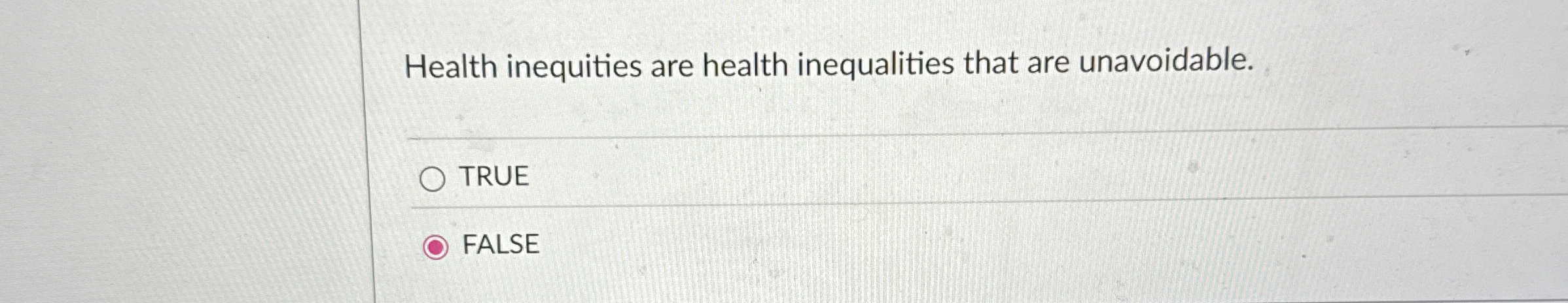 Solved Health inequities are health inequalities that are | Chegg.com