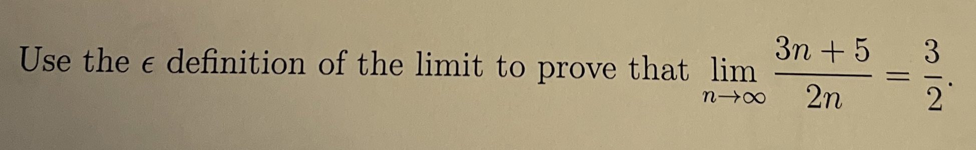 Solved Use the ε ﻿definition of the limit to prove that | Chegg.com