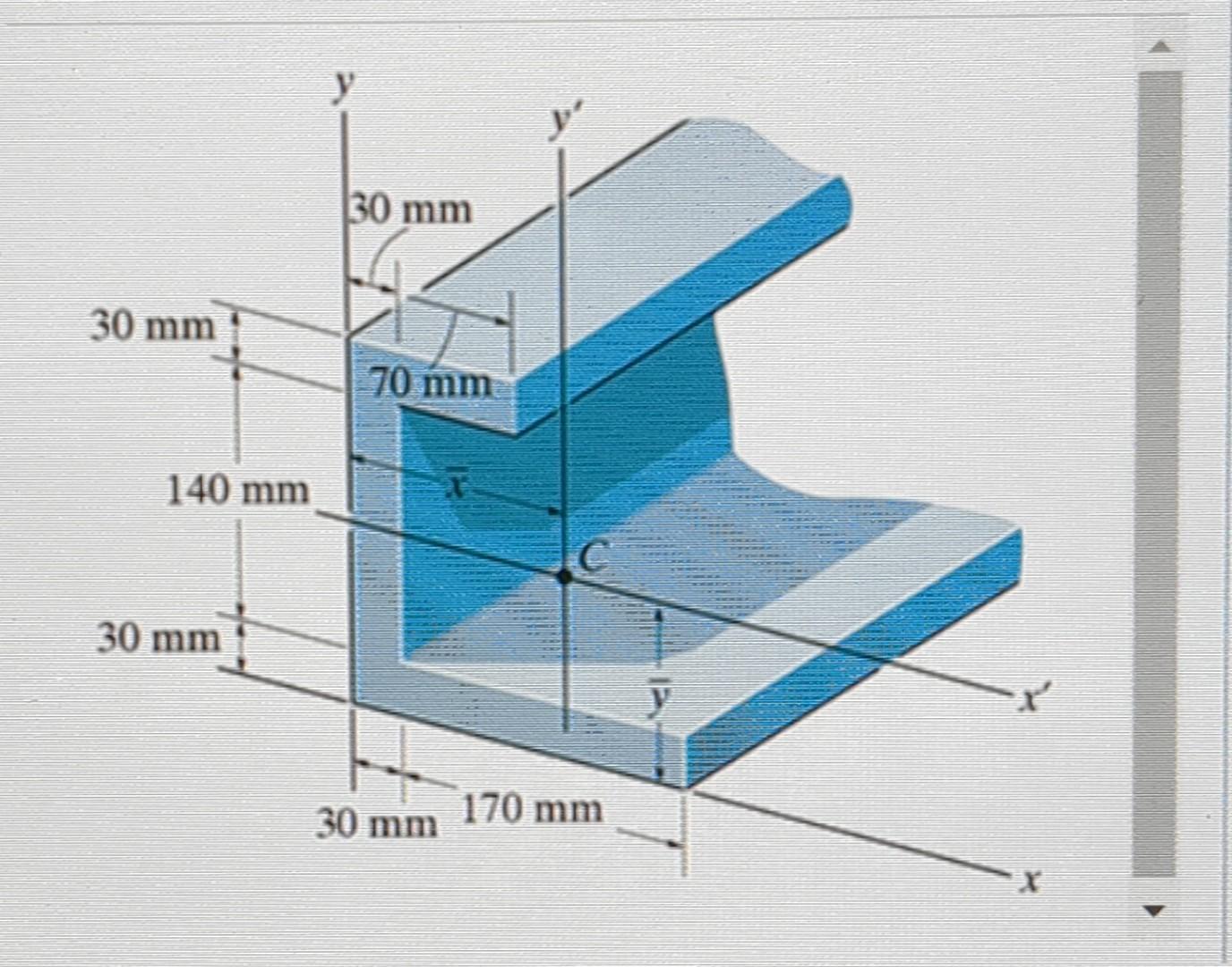 Solved Problem 10.45 30 mm 140 mm 30 mm 30 mm 70 mm 30 | Chegg.com