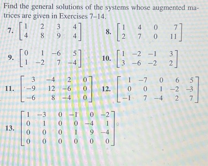 Solved Find the general solutions of the systems whose | Chegg.com Solved Find the general solutions of the systems whose | Chegg.com
