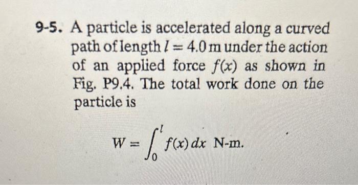 Solved -5. A particle is accelerated along a curved path of | Chegg.com