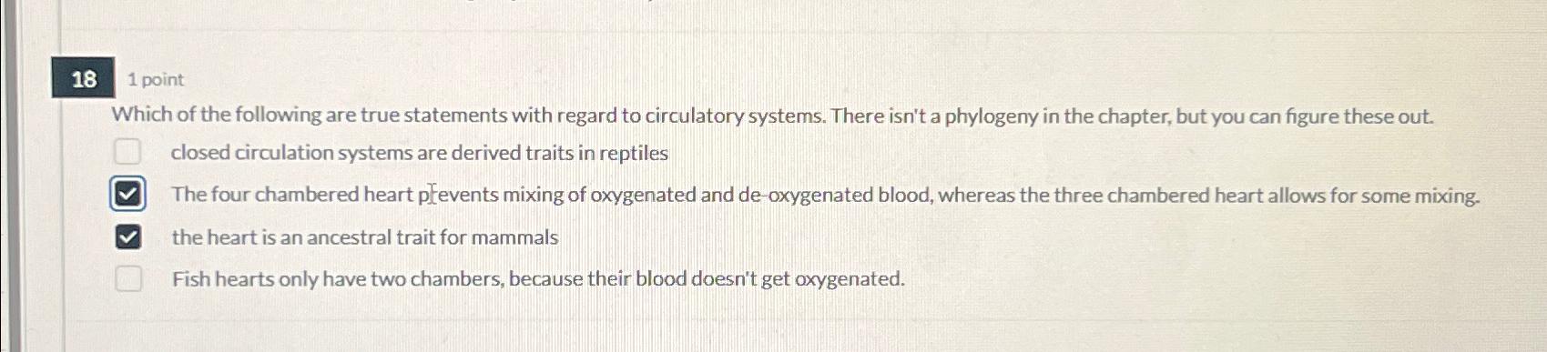 Solved 181 ﻿pointWhich of the following are true statements | Chegg.com