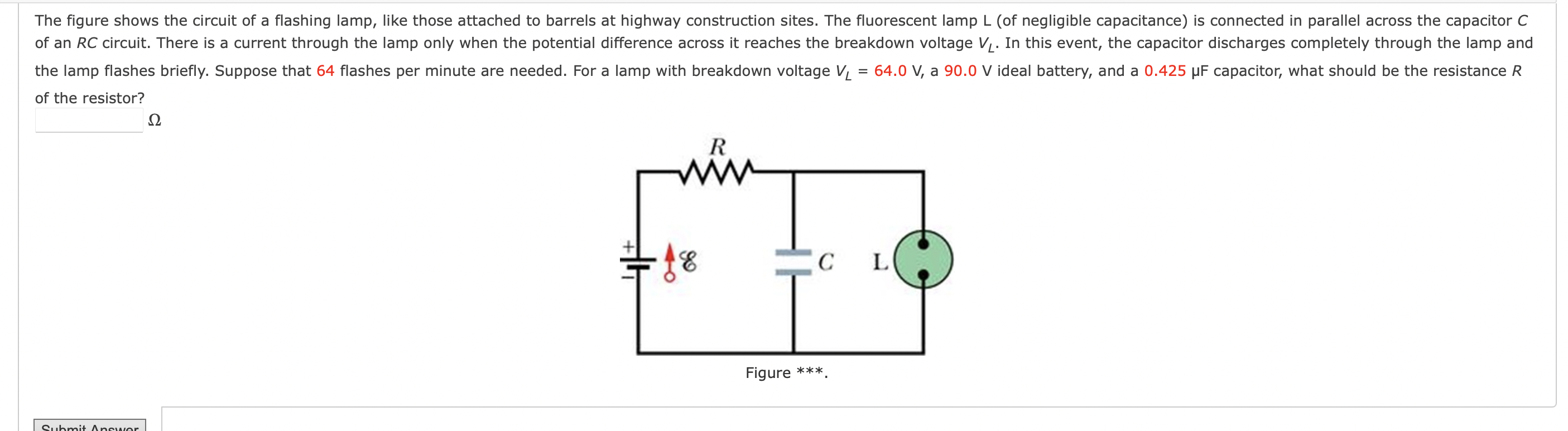 Solved The figure shows the circuit of a flashing lamp, like | Chegg.com