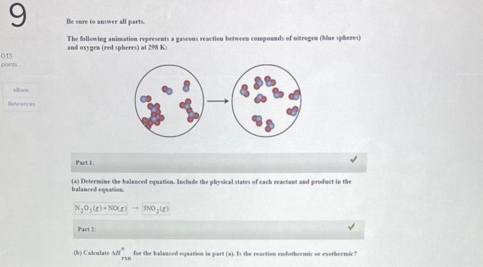Solved Be sure to answer all parts. Three of the reactions | Chegg.com