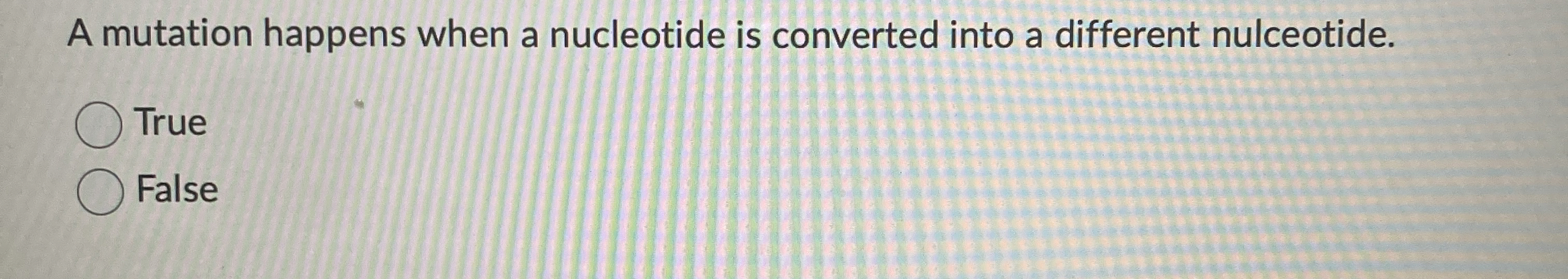 Solved A mutation happens when a nucleotide is converted | Chegg.com