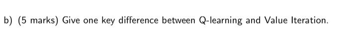 Solved Question 1. Q-learning is closely related to the | Chegg.com