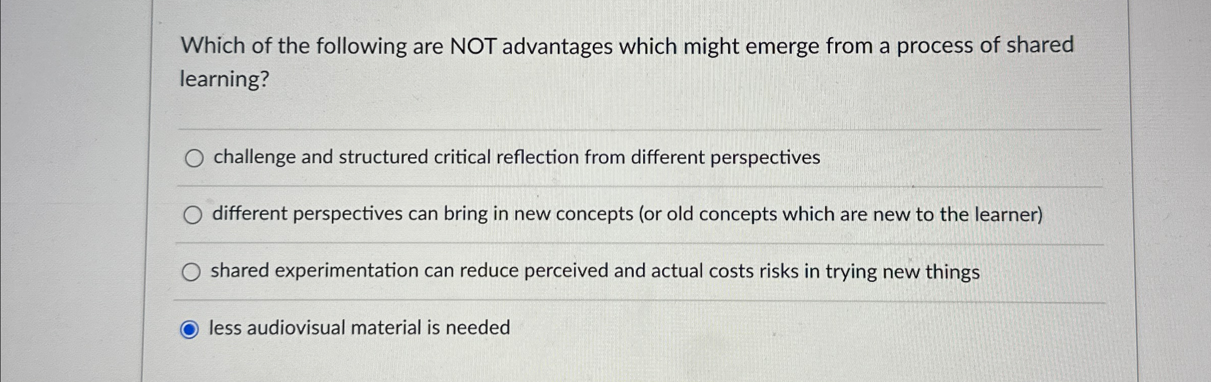 Solved Which of the following are NOT advantages which might | Chegg.com