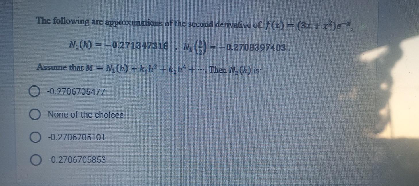 Solved The following are approximations of the second | Chegg.com