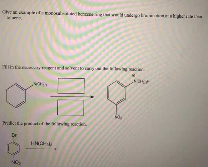 Solved Give an example of a monosubstituted benzene ring | Chegg.com