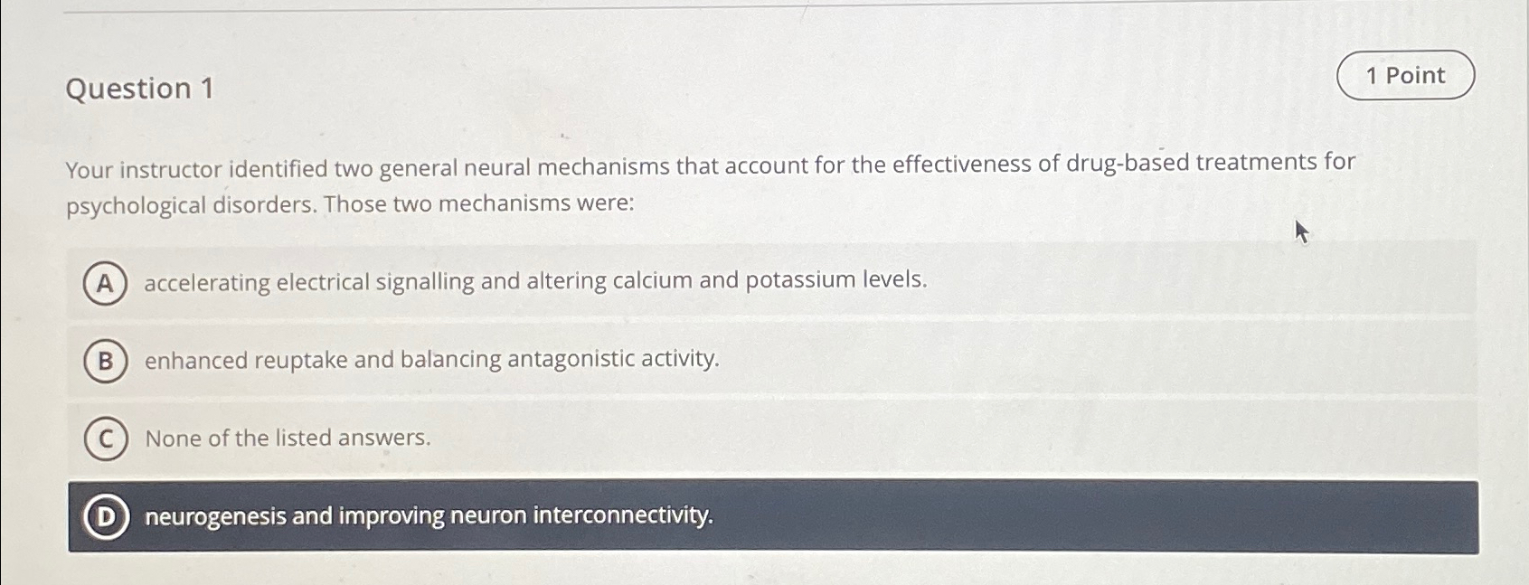 Solved Question 11 ﻿PointYour instructor identified two | Chegg.com