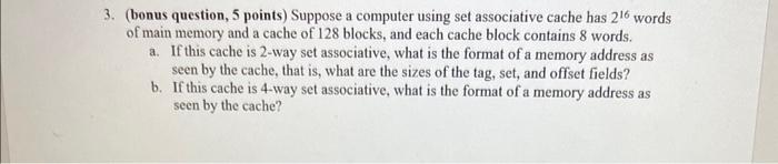 Solved 1. Suppose a computer using direct mapped cache has | Chegg.com