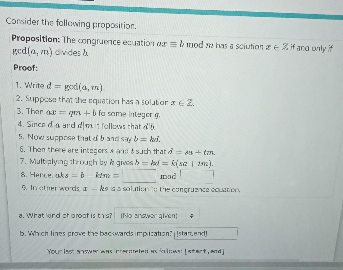 Solved Consider the following proposition. Proposition: The | Chegg.com