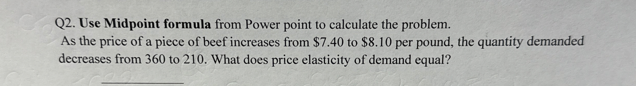 Solved Q2. ﻿Use Midpoint formula from Power point to | Chegg.com