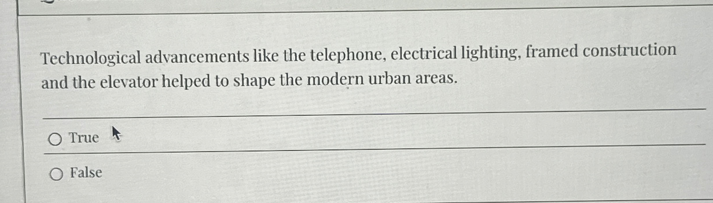 Solved Technological advancements like the telephone, | Chegg.com