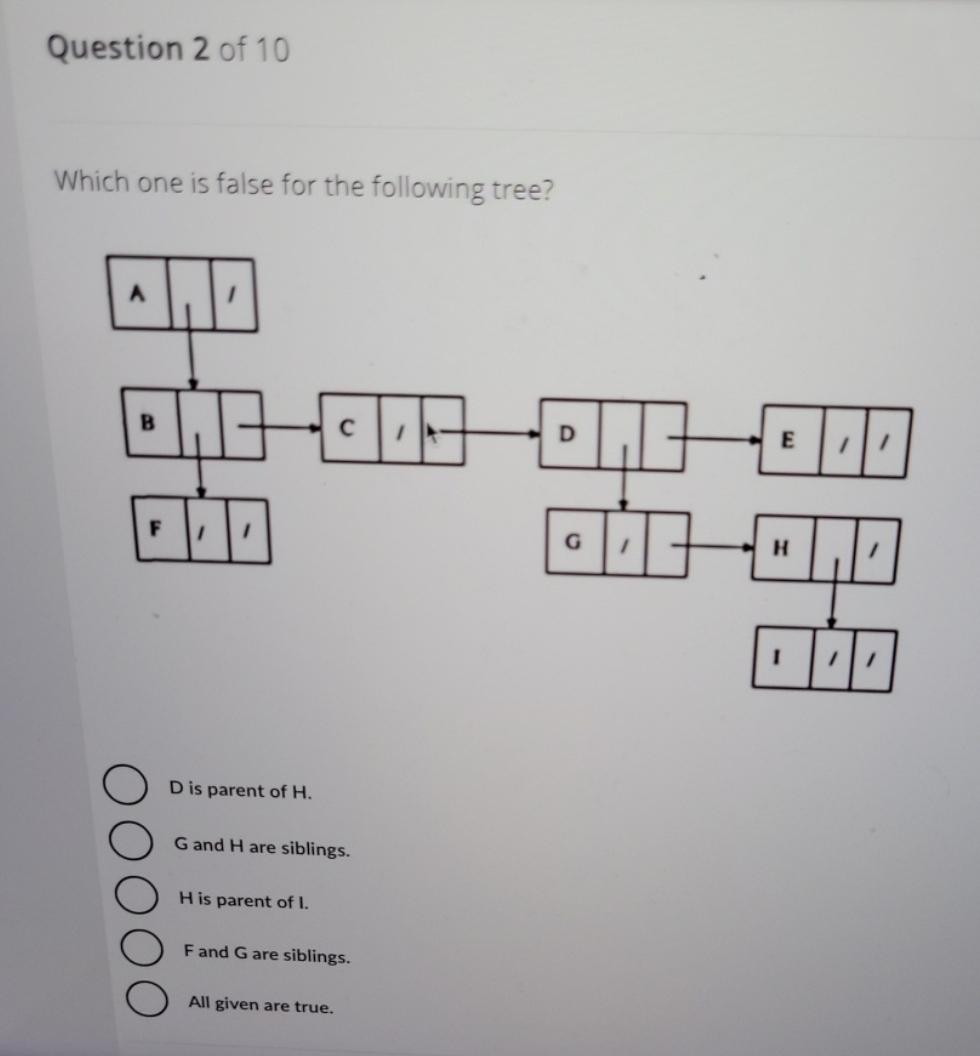 Solved Only answer please.Which one is false for the | Chegg.com