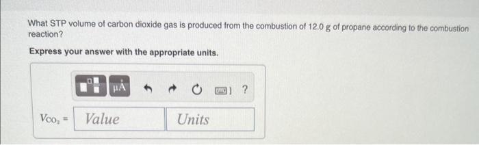 Solved What STP volume of carbon dioxide gas is produced | Chegg.com