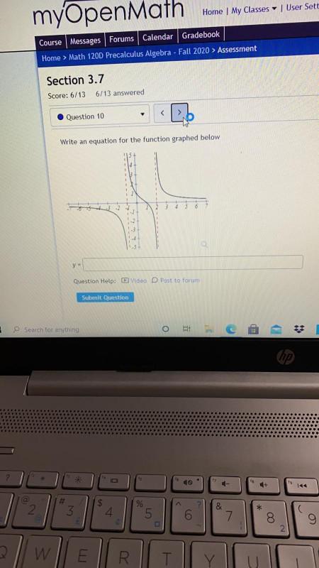 Solved myOpenMath Home | My Classes User Sett Course | Chegg.com