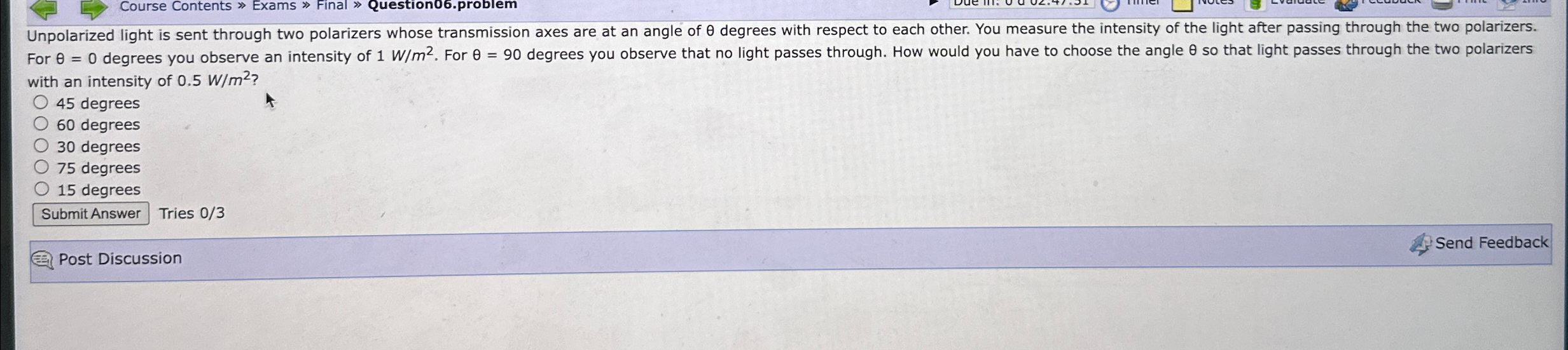 Solved Course Contents » ﻿Exams » ﻿Final » | Chegg.com