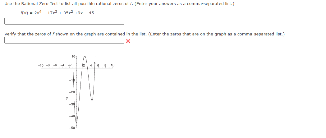 Use the Rational Zero Test to ﻿list all possible | Chegg.com