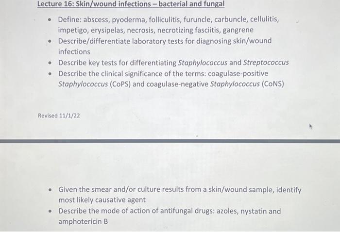 Solved - Define: abscess, pyoderma, folliculitis, furuncle, | Chegg.com