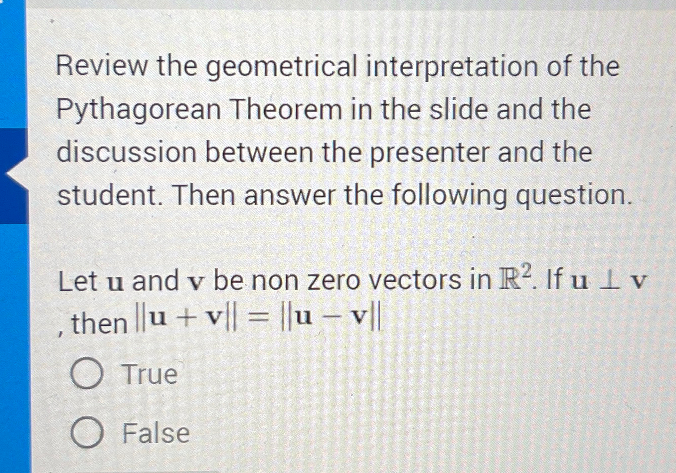 Solved Review the geometrical interpretation of the | Chegg.com