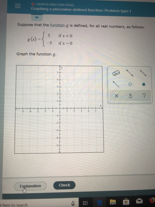 Solved - OGRAPHS AND FUNCTIONS Graphing a piecewise-defined | Chegg.com