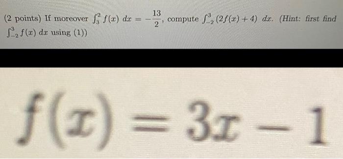 Solved f(x)=3x−1 | Chegg.com