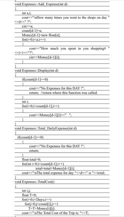 Solved The Following program is the implementation of | Chegg.com