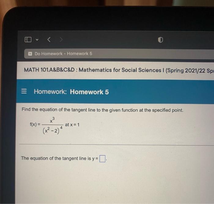Solved Do Homework - Homework 5 MATH 101.A&B&C&D: | Chegg.com