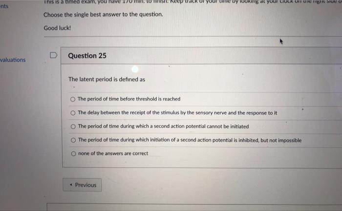 Solved oose the single best answer to the question. Question | Chegg.com