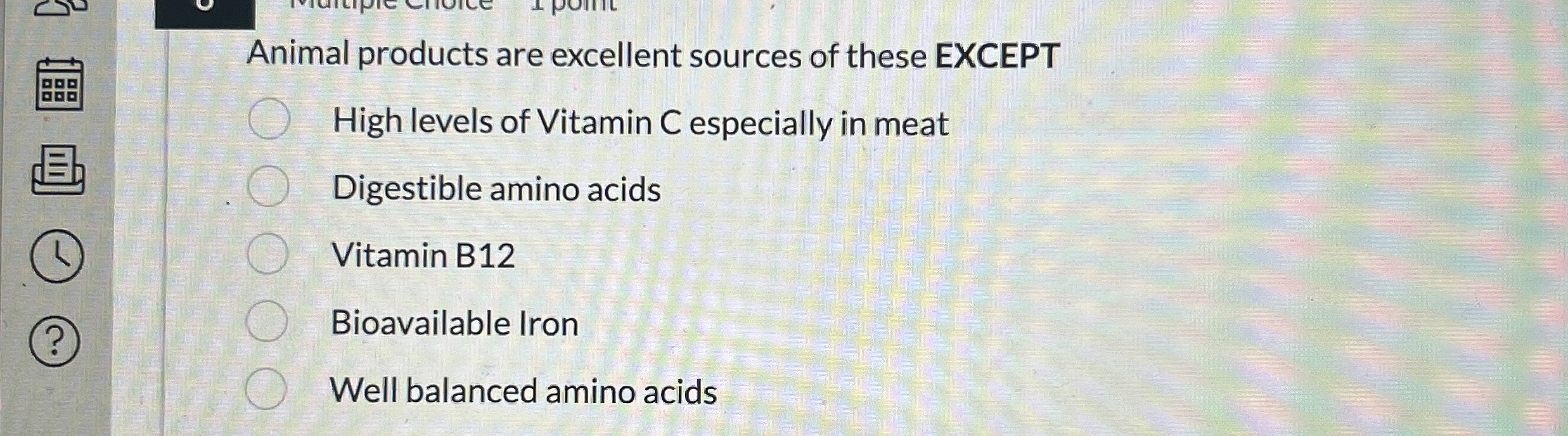 Animal products are excellent sources of these | Chegg.com