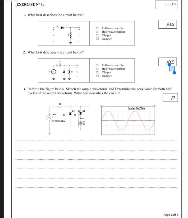 Solved 1. What best describes the circuit below? | Chegg.com