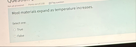 Solved Not yet answeredPoints out of 2.00Flag questionMost | Chegg.com