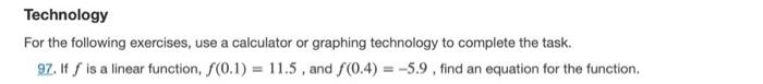 Solved i need help figuring out these linear functions | Chegg.com