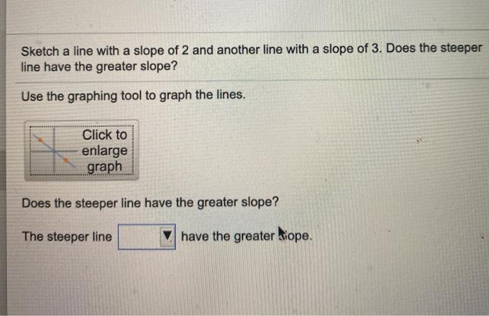 Solved Sketch a line with a slope of 2 and another line with | Chegg.com