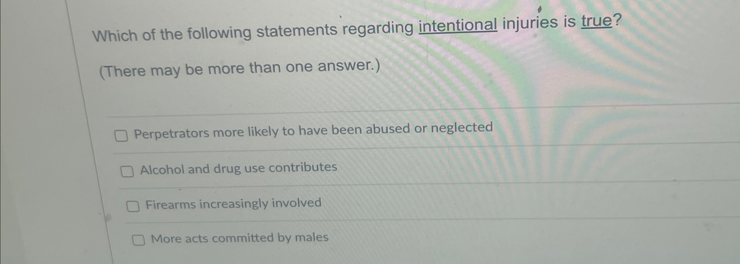 Solved Which of the following statements regarding | Chegg.com