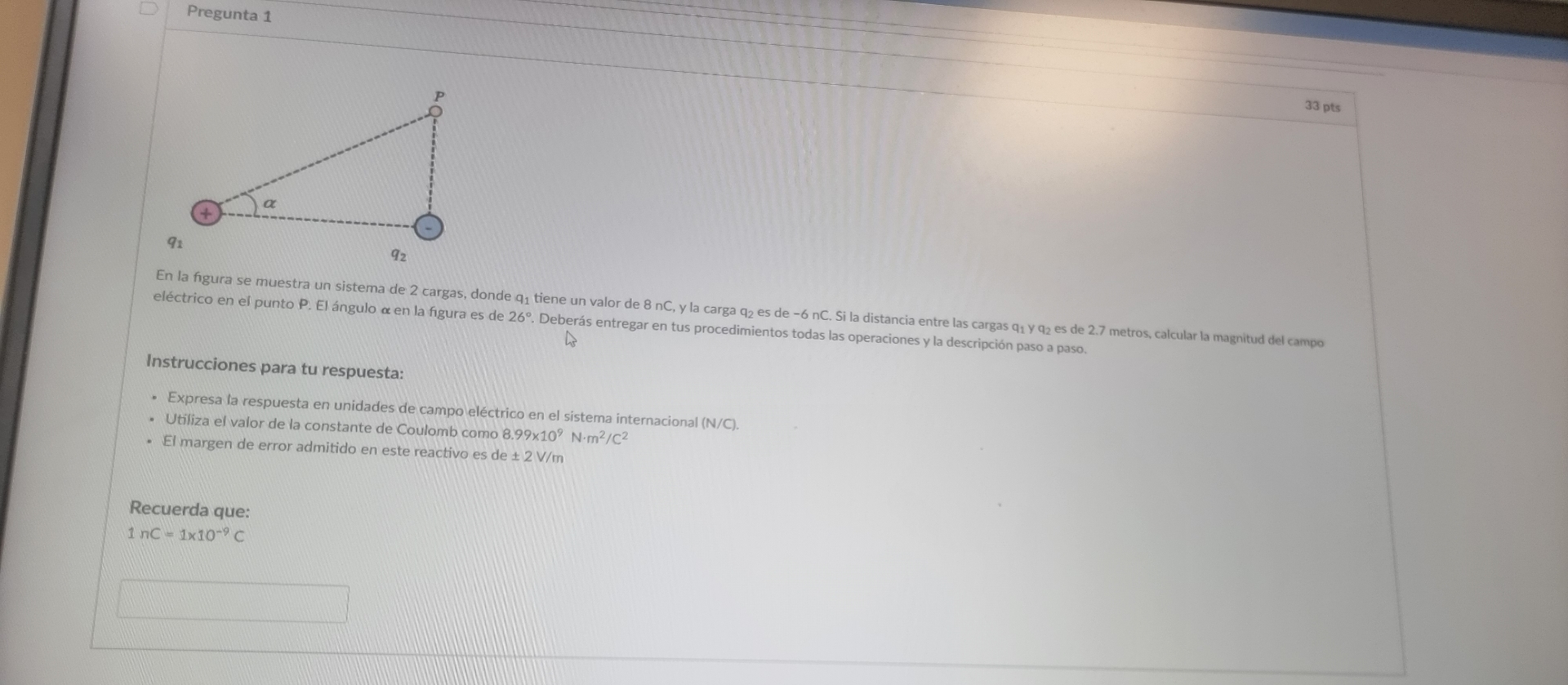 Solved Pregunta 133 ﻿ptsEn la figura se muestra un sistema | Chegg.com