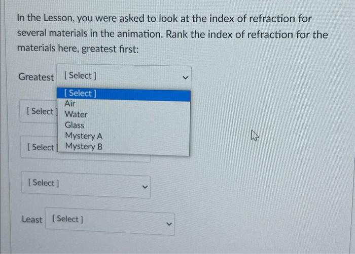 Solved In the Lesson, you were asked to look at the index of | Chegg.com
