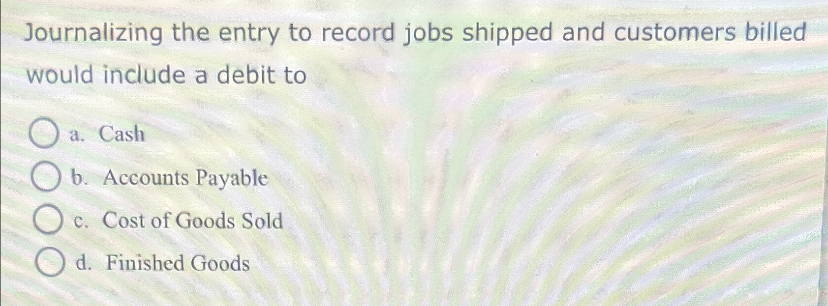 Solved Journalizing the entry to record jobs shipped and | Chegg.com