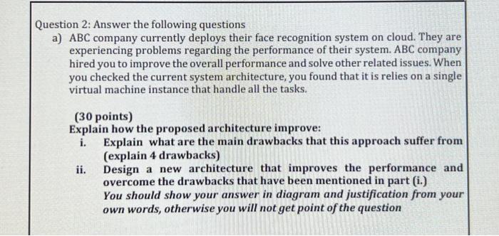Solved Question 2: Answer the following questions a) ABC | Chegg.com