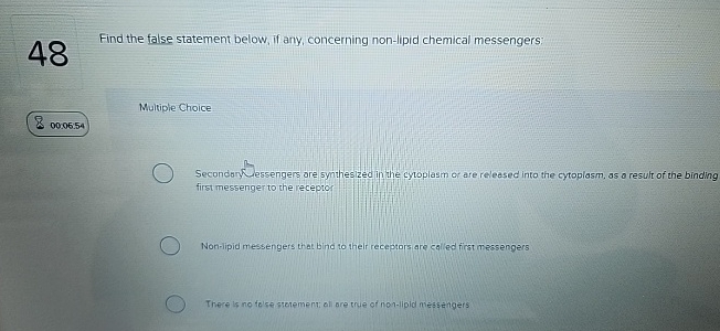 Solved 48Find the false statement below, if any, concerning | Chegg.com