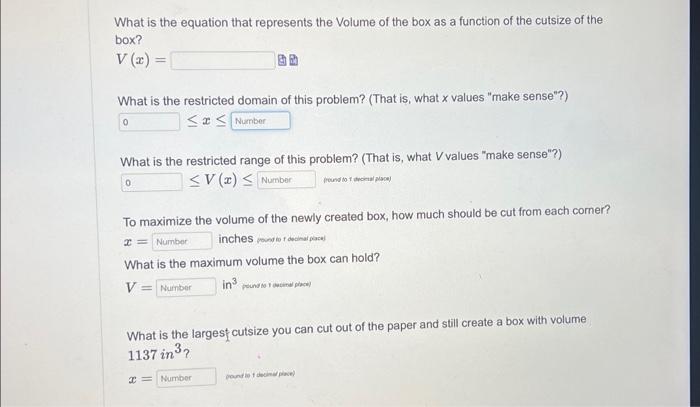 Solved We are constructing a box from a rectangular plece of | Chegg.com