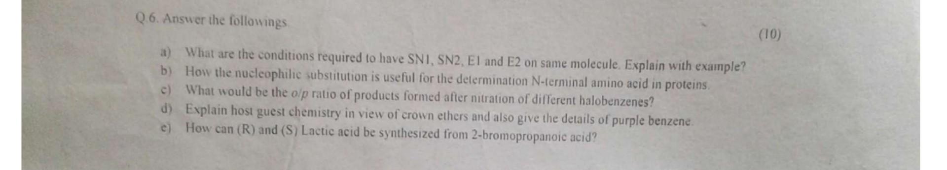 Solved Q.6. Answer the followings a) What are the conditions | Chegg.com