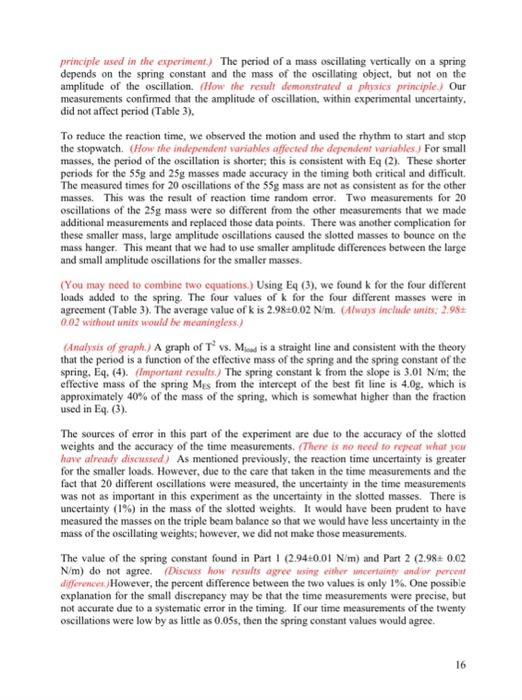 Solved A laboratory report has three main functions: (1) To | Chegg.com