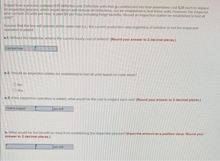 Solved Output from a process contains 001 defective unit. | Chegg.com