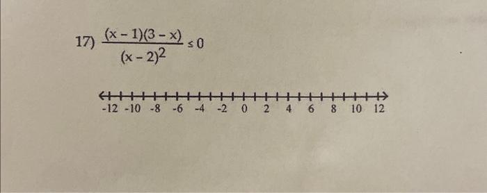 Solved solve the rational inequality and graph the solution | Chegg.com